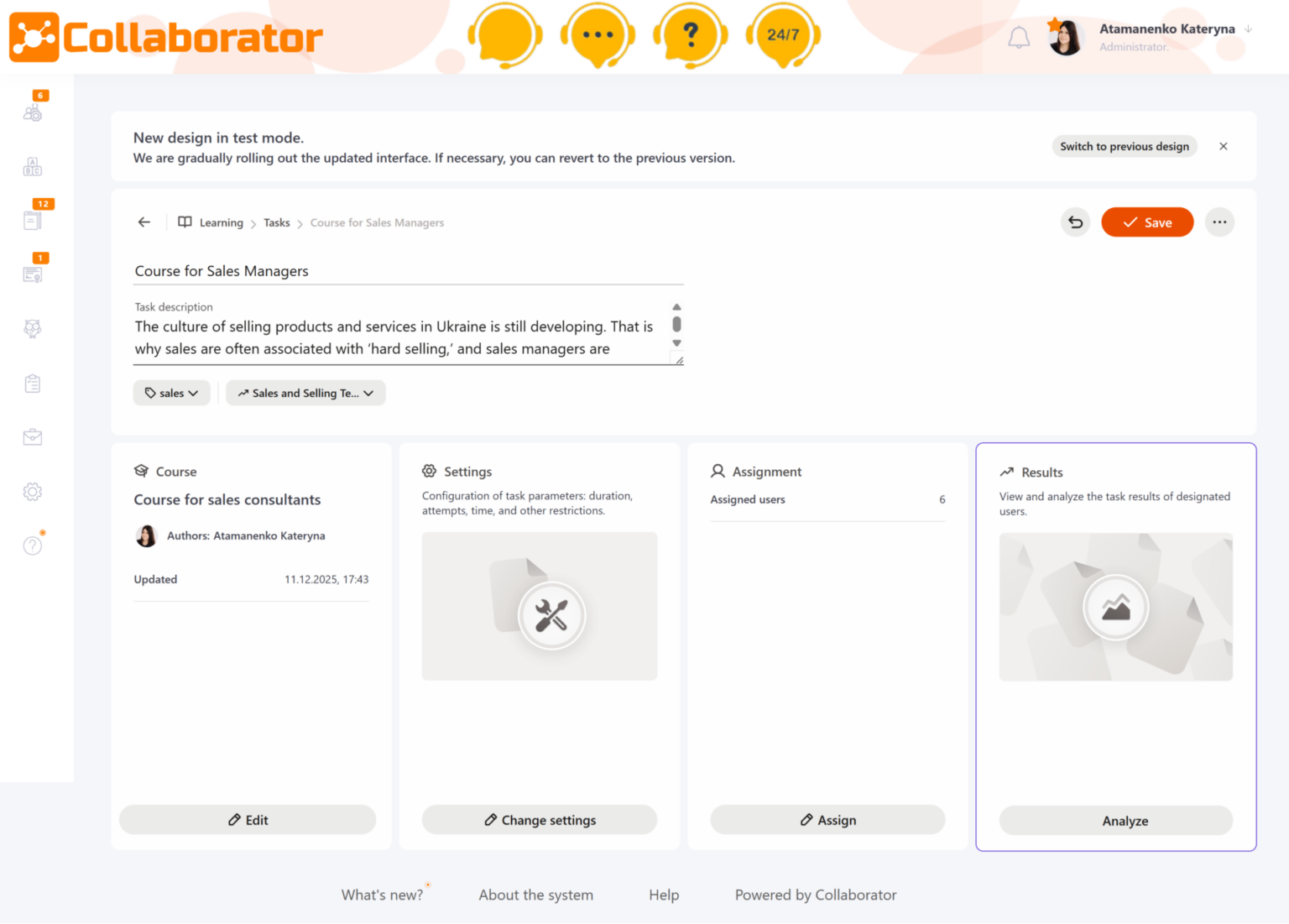 LMS Collaborator 3.0 – AI integration, updated design, quick task and ...